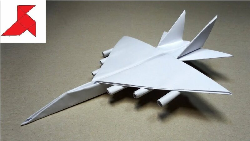 DIY ️ - How to make a Fighter Plane with rockets from A4 paper