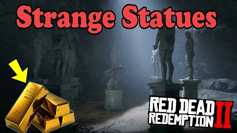 RDR2 Strange statue quest!! RDR2 unlimited gold bar!! RDR2 gold dupe ...