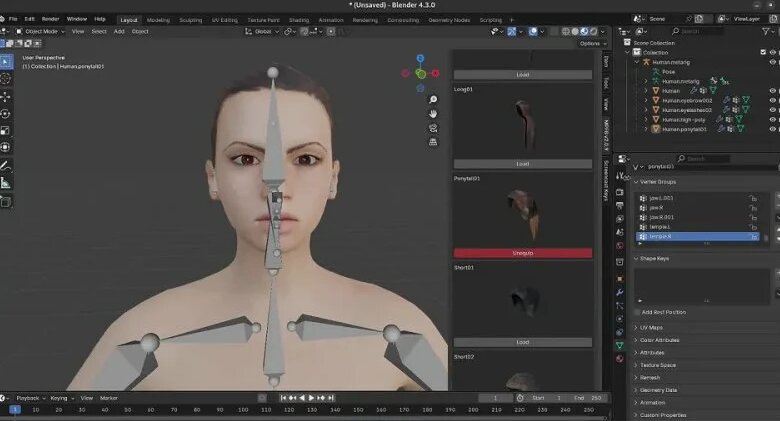 Аддон Makehuman для Blender. Создание человекоподобного 3D персонажа. — Видео от MknGames ...
