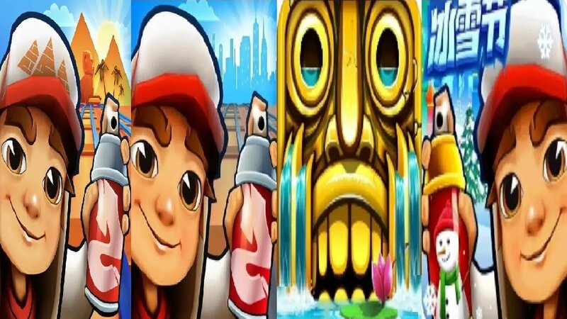 Temple Run 2 chinese version VS Subway Surfers Chinese Version VS ...