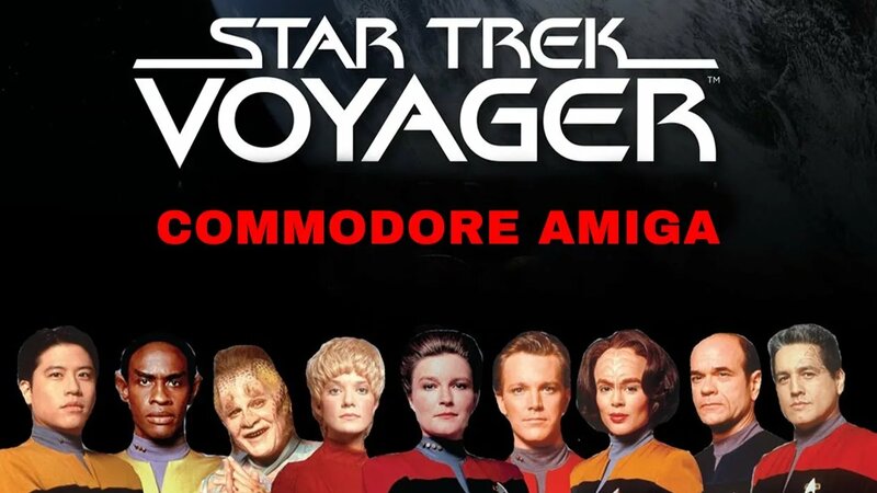 Star Trek Voyager (1995) TV Series Intro, done by Commodore Amiga ...