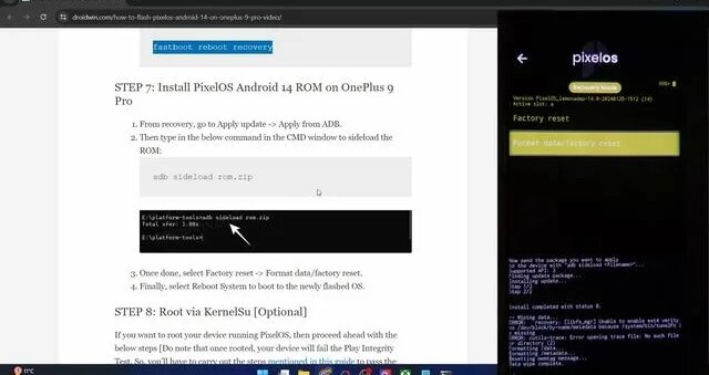 How to Install PixelOS ROM Android 14 on OnePlus 9 Pro - Смотреть ...