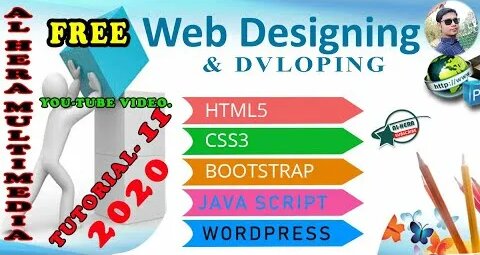 11 Web Design । ওয়েব ডিজাইন। Full Project, HTML, CSS, Bangle Tutorial ...