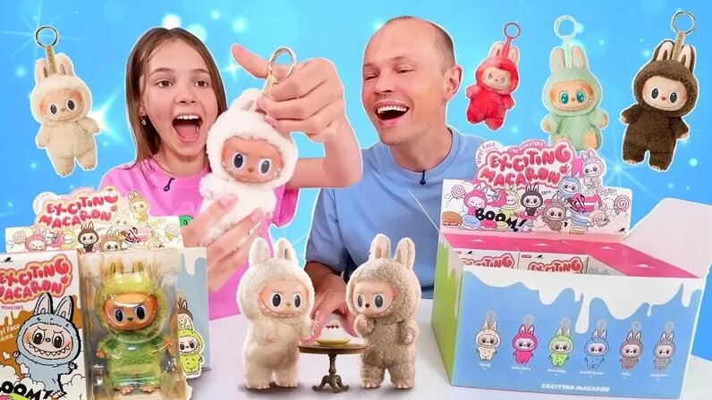 Большая распаковка Labubu | Miss Katy — Видео от Energy Kids - Смотреть ...
