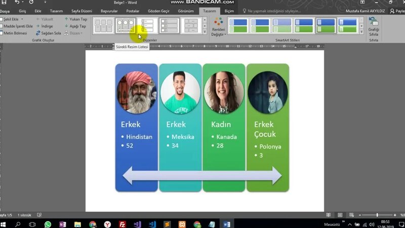 Word'de SmartArt nedir, nasıl kullanılır? Hiyerarşi oluşturma - Basit ...