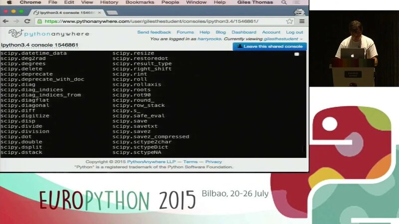 Harry Percival - PythonAnywhere and Education - Yandex Video aramada ...