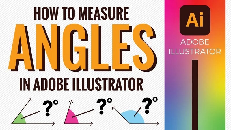 How to measure the degrees of angles in Adobe Illustrator - Смотреть ...