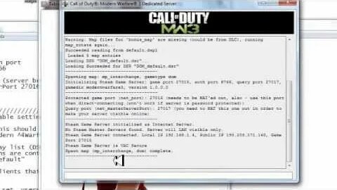 Call of Duty Modern Warfare 3 Dedicated Server Comandos Basicos ...