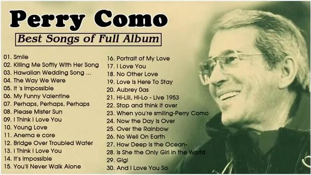 Best Songs of Perry Como - Perry Como Greatest Hits Full Album ...