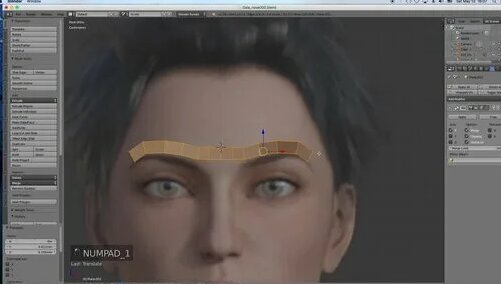 Female Character Blender 3d modeling. Part 3 - Face * 3d моделирование ...