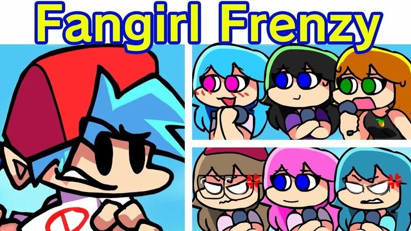 Friday Night Funkin' 6 BF VS 6 Sky - Fangirl Frenzy + Cutscenes (FNF ...