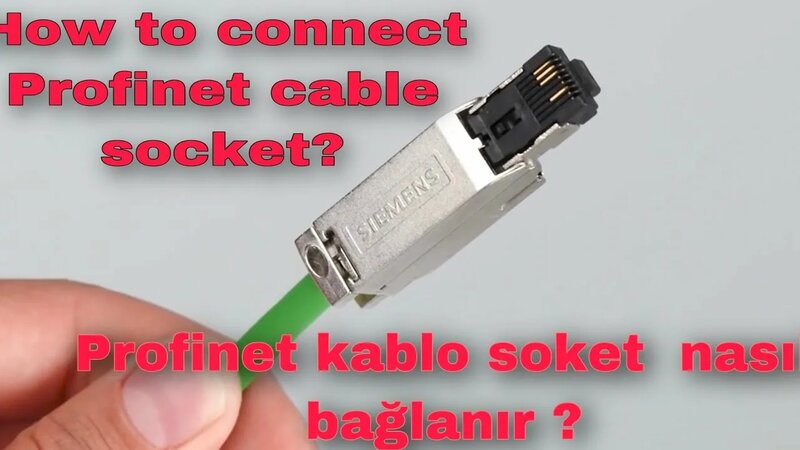 Siemens How to connect Profinet cable socket? (Profinet kablo soket nasıl bağlanır ?) - Yandex ...