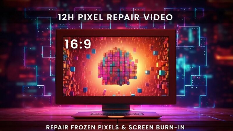Pixel Repair: 12-Hour Screen Therapy for Frozen Pixels & Screen Burn-In ...