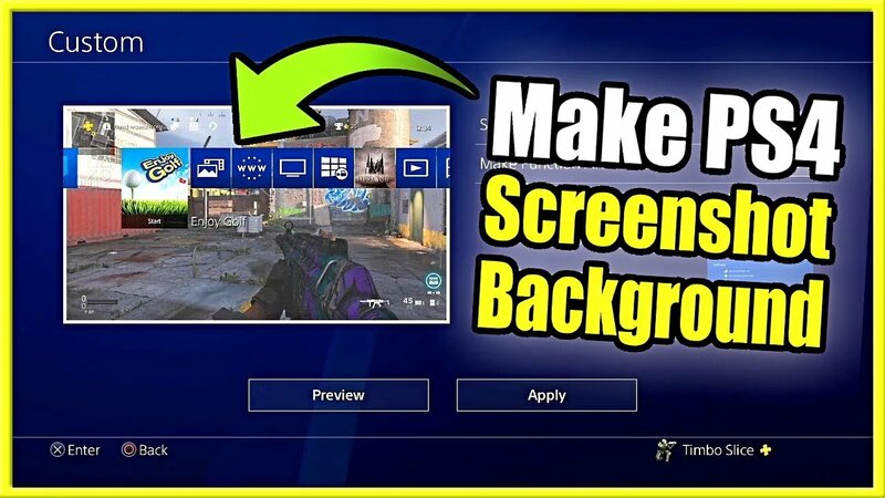 How to SET PS4 Screenshot as Background Custom Wallpaper! (Fast Method ...