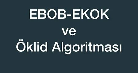 ebob ekok bulma algoritması: 981 video Yandex'te bulundu