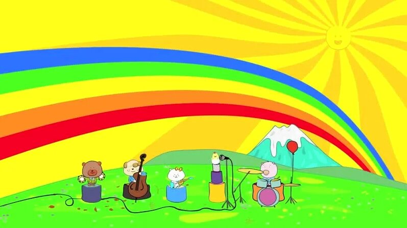 Rainbow colours - The singing Walrus — Видео от Funny English KIDS Club ...
