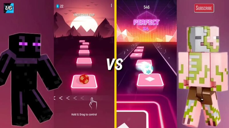 Minecraft - Enderman Rap vs Pigman Rap (Dan Bull + Rockit Gaming) Tiles ...
