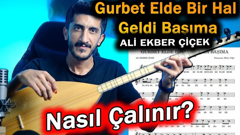 Gurbet ELDE BİR HAL Geldi Başima Solfej SAZ Notalari | Ağlama Gözlerim ...