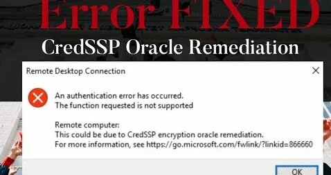 How to Fix CredSSP Error in Remote Desktop Connection - Yandex Video ...