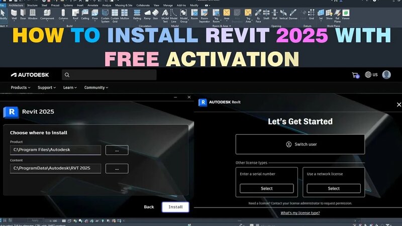 Install Revit 2025 | Free Activation - Смотреть онлайн в поиске Яндекса ...