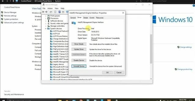 How to Fix(Kind of) Intel Management Engine Interface Driver Issues ...