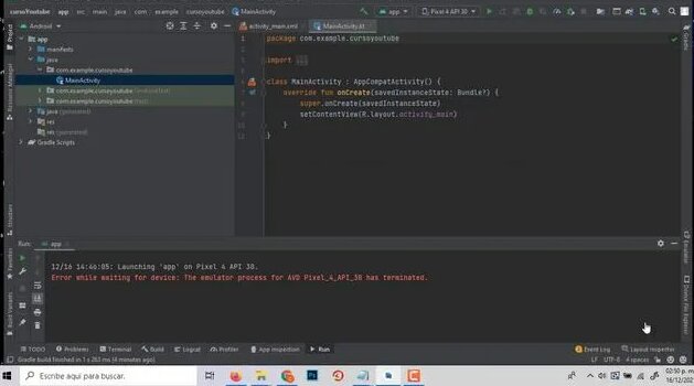The emulator process for avd has terminated android studio solución - Смотреть онлайн в поиске ...