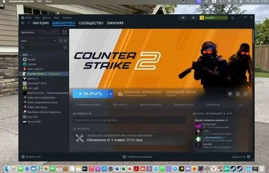 Установка Counter-Strike 2 на Apple MacBook Air M2. - Смотреть онлайн в ...
