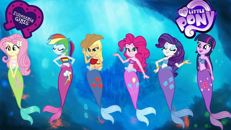 My Little Pony Equestria Girls Transforms into Mermaids Fluttershy ...