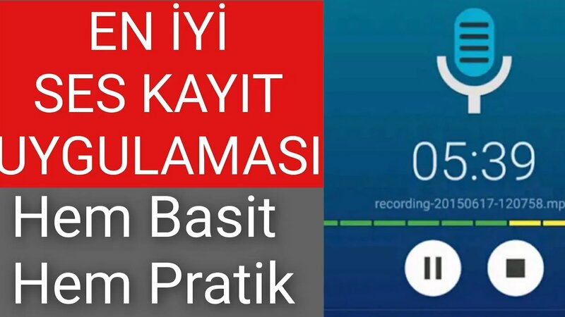 EN İYİ SES Kayit Programi! Android Profesyonel Ses Kayıt Uygulaması ...