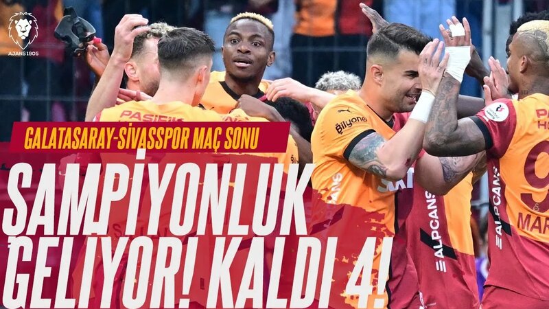 Galatasaray - Sivasspor : 4-1 | Osimhen ŞOV Yapti, Sivas Küme Düşüyor! | 5. Yildiz Yolunda Kaldi ...