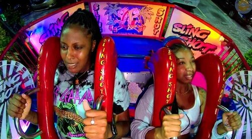 SlingShot girl Having Fun nip slip while Rider - must watch