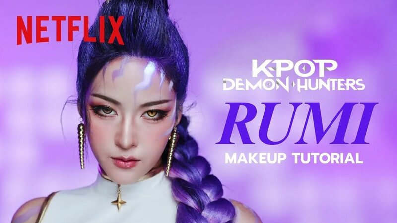 Rumi Kpop Demon Hunters Makeup Tutorial Soundtissst Netflix