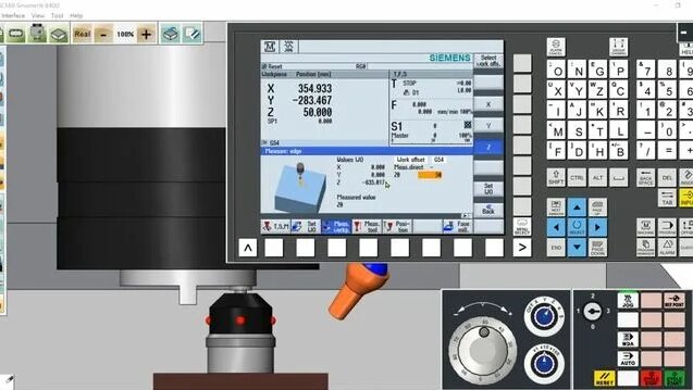 Sinumerik 840D Mill Tool Offset | CNC Simulator | Operation Training ...