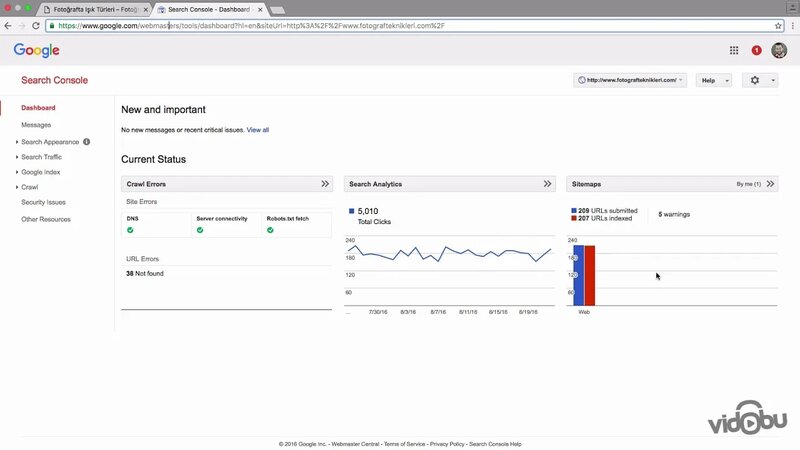 SEO için Google Search Console Kullanımı - Yandex Video aramada ...