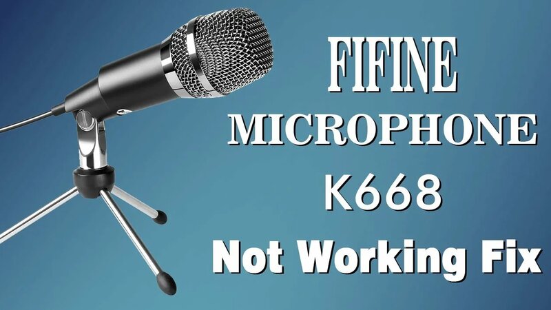 [Tutorial] of Fixing Fifine K668 USB Microphone Not Working - Смотреть ...