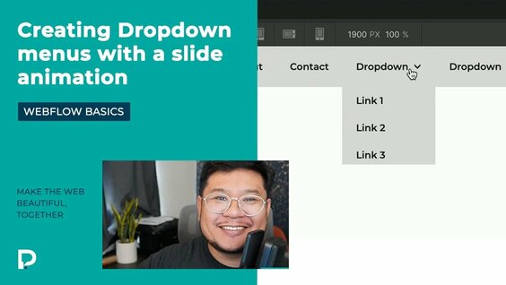 Creating Dropdown menu slide animations in Webflow - Tutorial - EroFound