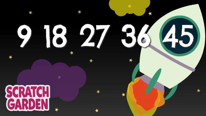 The Counting by Nines Song | Counting Songs | Scratch Garden - Смотреть ...
