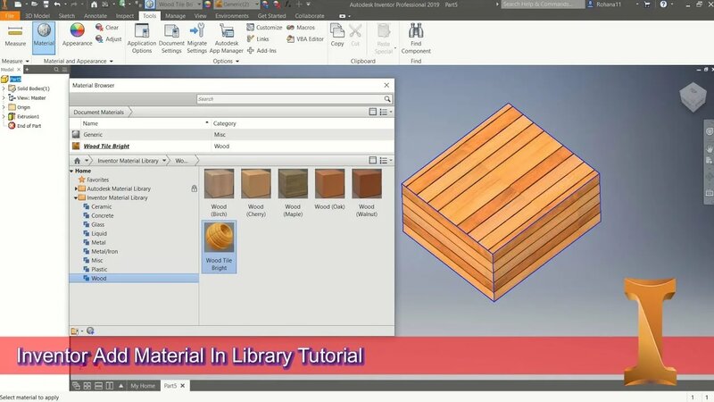 How To Add Material In Inventor Library - Yandex Video aramada ...