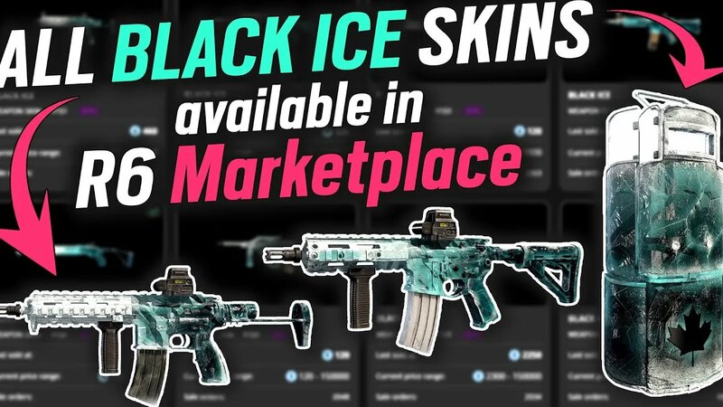 All Black ICE Skins available in R6 Marketplace - Rainbow Six Siege ...