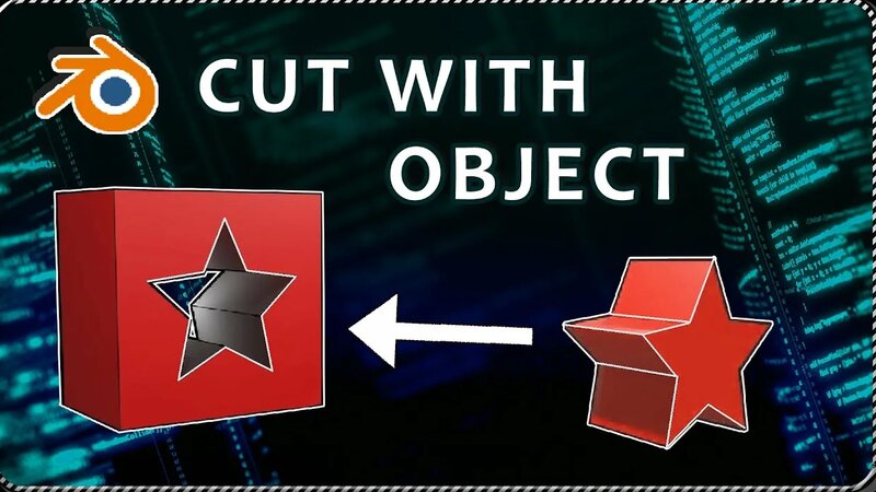 How to CUT an Object with another Object in Blender - Boolean modifier - Смотреть онлайн в ...