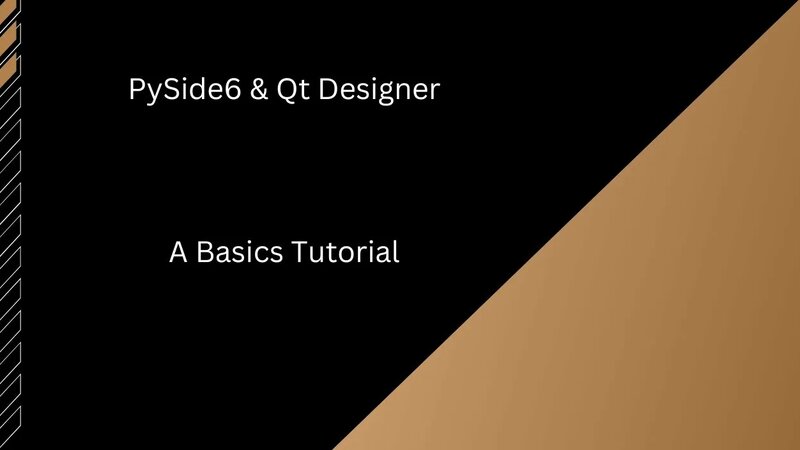 A basic PySide6 and Qt Designer tutorial. - Смотреть онлайн в поиске ...