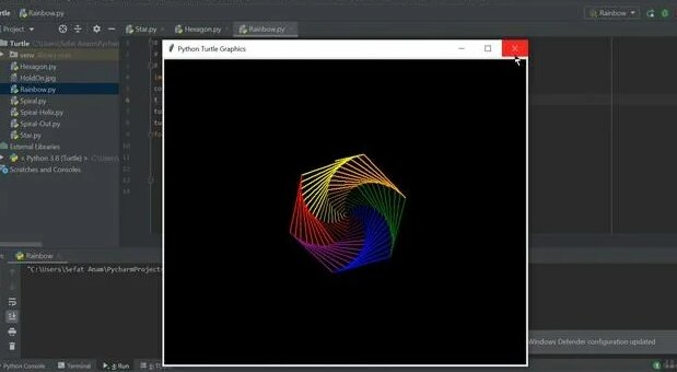 Turtle Graphics with Python 3.8 | PyCharm Community 2019 | Source code in GitHub | BeyondTheDev ...