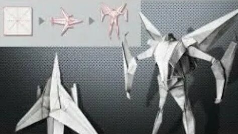 How To Make Transforming Decepticon Starscream Origami Transformer ...