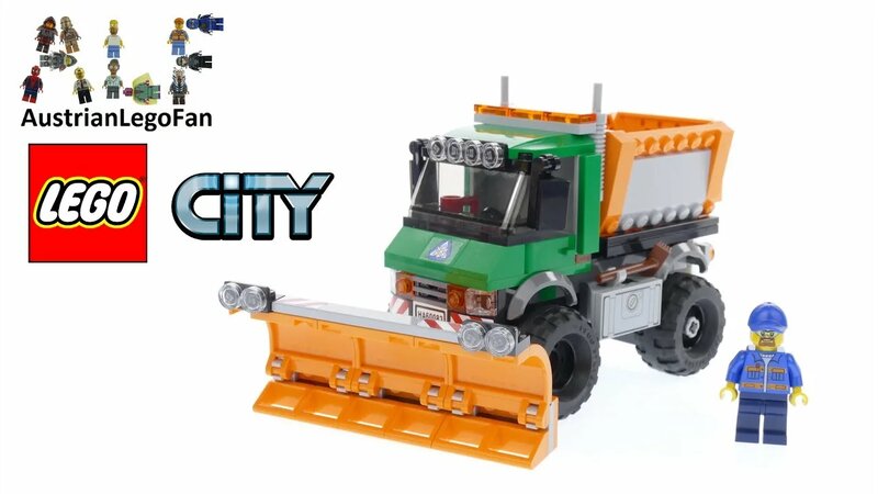 Lego City 60083 Snowplough Truck - Lego Speed Build Review - Смотреть ...