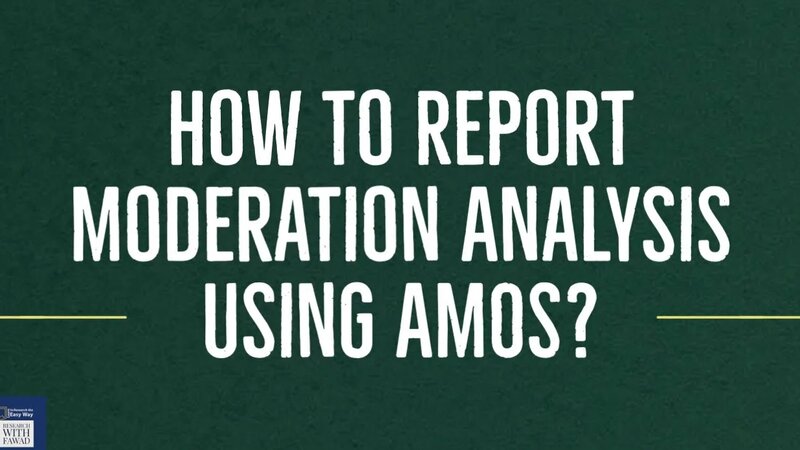 49. SPSS AMOS - How to Report Moderation Analysis using #AMOS? - Yandex ...