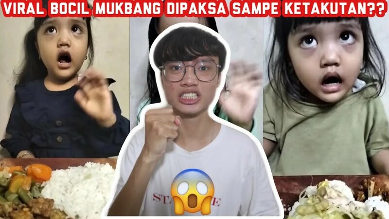 Viral bocil tiktok dipaksa mukbang demi views??! sampe takut gitu ...