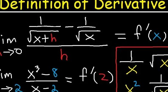 Limit Definition of Derivative Square Root, Fractions, 1/sqrt(x ...