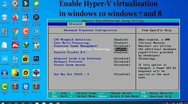 how to enable virtualization in windows 7, 10 || Enable Hyper-V In Bios ...