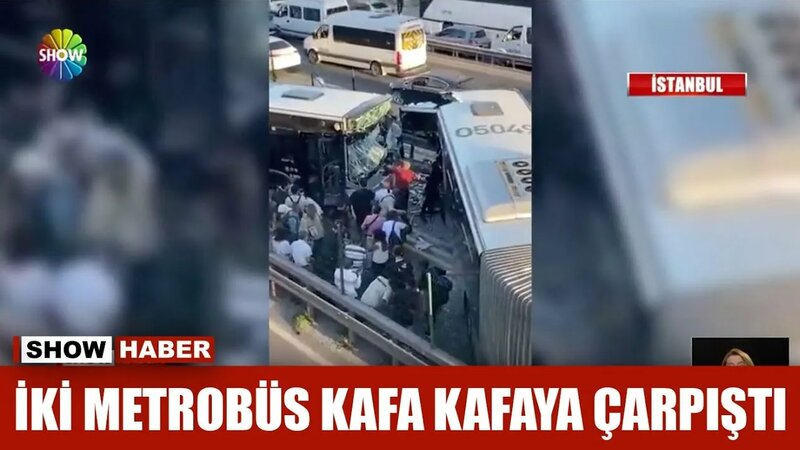 İki metrobüs kafa kafaya çarpıştı - Yandex Video aramada çevrimiçi izle