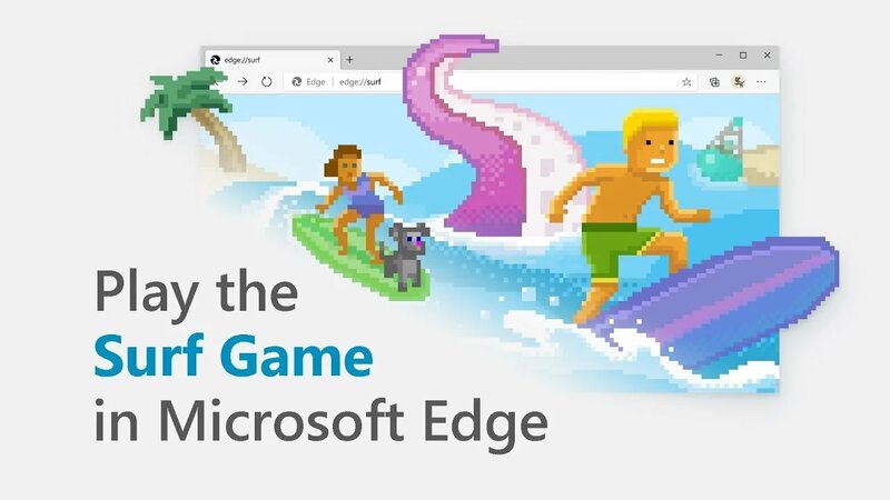 Play the Surf Game in Microsoft Edge